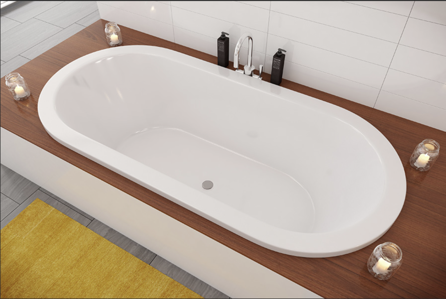 Decina ‘CAVAL’ ISLAND INSET (1800) Tap and Sink