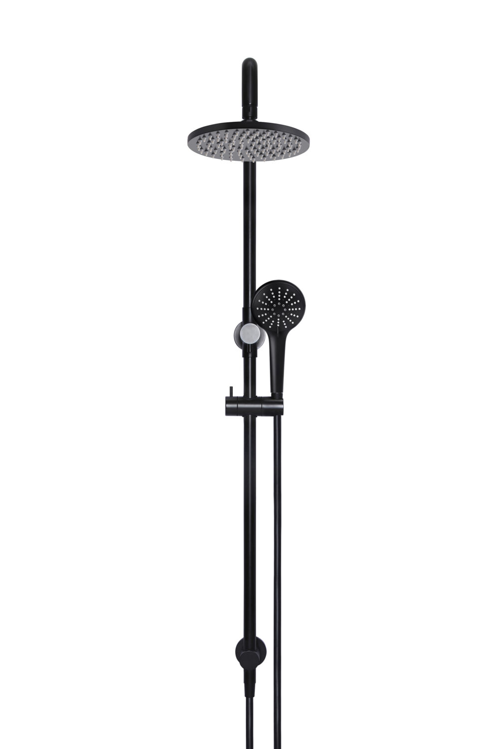 Meir Round Combination Shower with a 3-Function Hand Shower